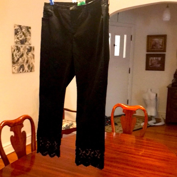 Pappagallo | Pants & Jumpsuits | Pappagallo Crochet Hem Ankle Pants ...